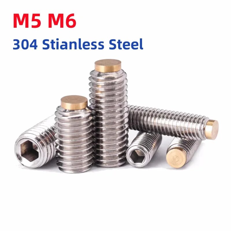 Винты М5 из нержавеющей стали 304, M5x8x3x1-10шт