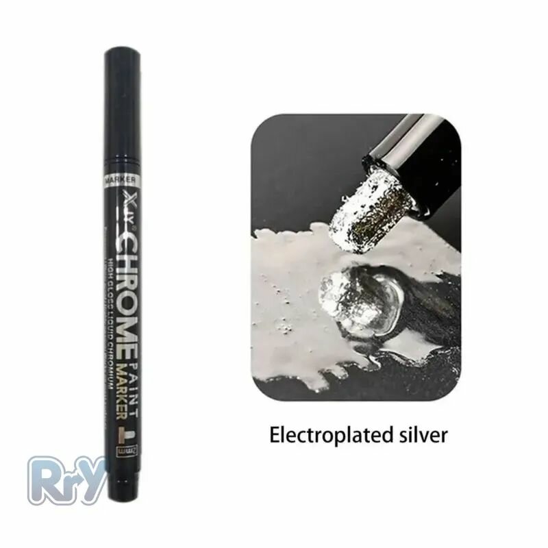 Зеркало хром маркер ручка