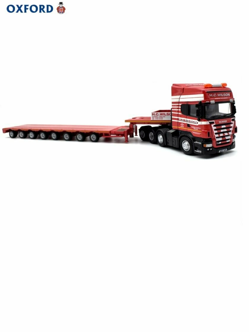 Коллекционная модель легкосплавного автомобиля/OXFORD 1:76/Scania multi-axle low-load trailer