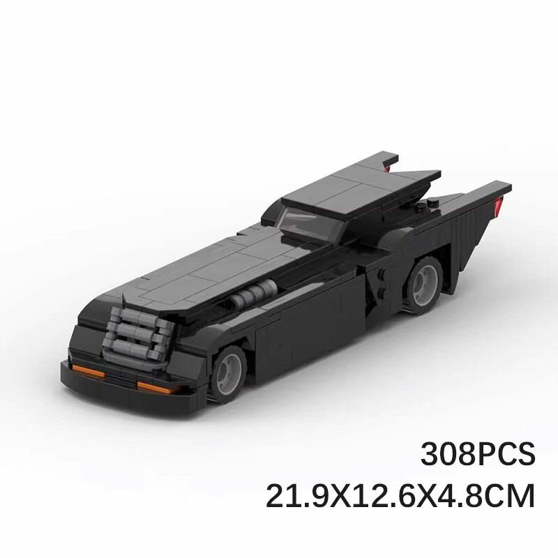 Строительные блоки MOC, мультсериал "бэтмобиль", обучающие частицы, пластиковые конструкторы, из которых можно строить модели, сборные модели детских игрушечных блоков