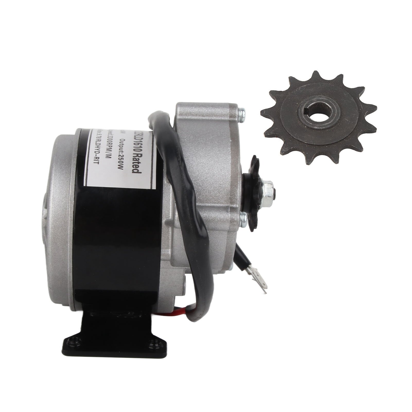 Электродвигатель с редуктором 24 В 250 Вт, редукторный электродвигатель с 13-зубчатой звездочкой для электровелосипедов, самокатов