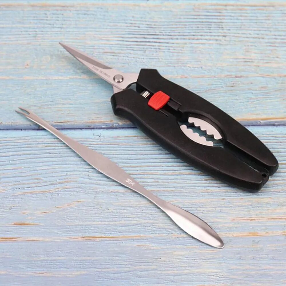 Прибор для краба/лобстера черный