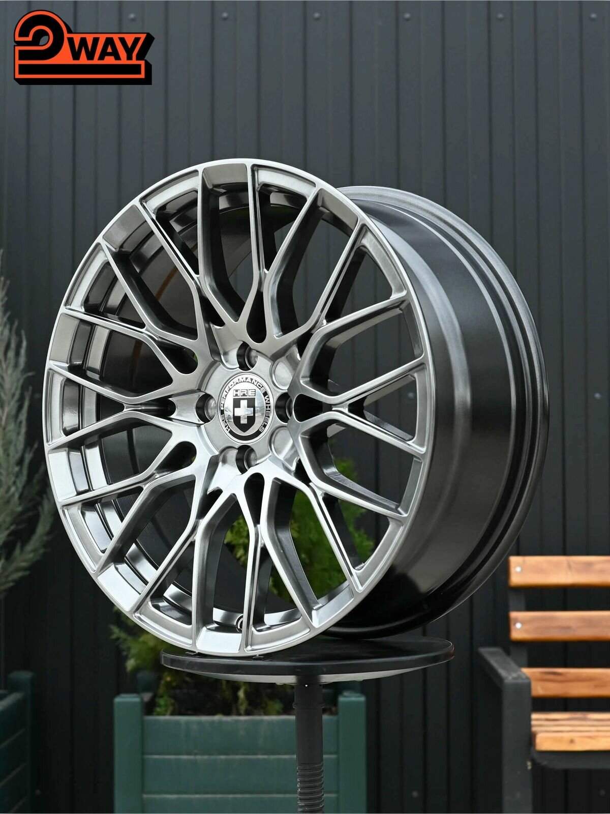 R17 Диск литой Taigiro HRE E235 Стиль 7.5J ET37 4*100 Темный хром