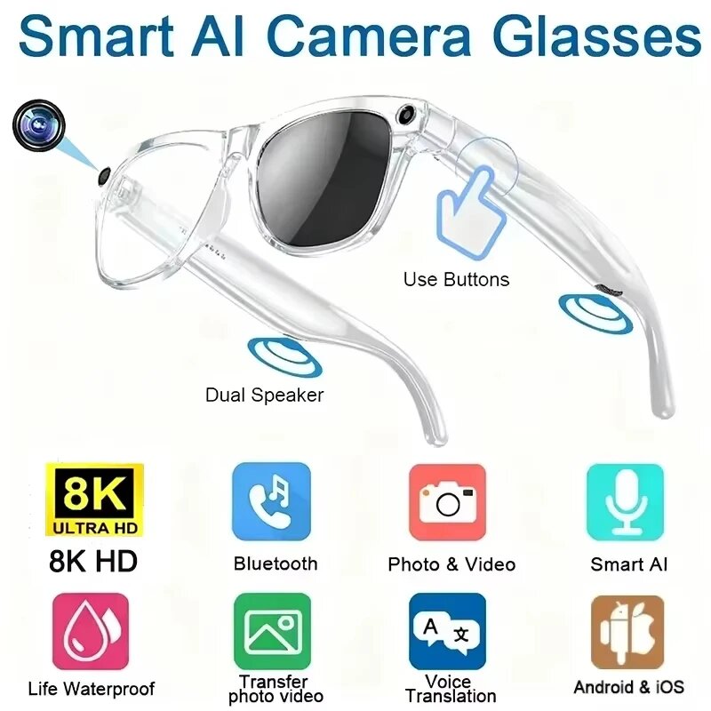 Xiaomi xk one Pro умные очки White Color Changing