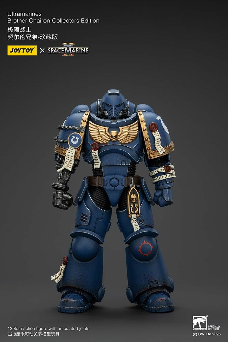 Подвижная фигурка JOYTOY Warhammer 40K 1/18 Action Figures Ultramarines Ultramarines Chaplain Terminator Armour