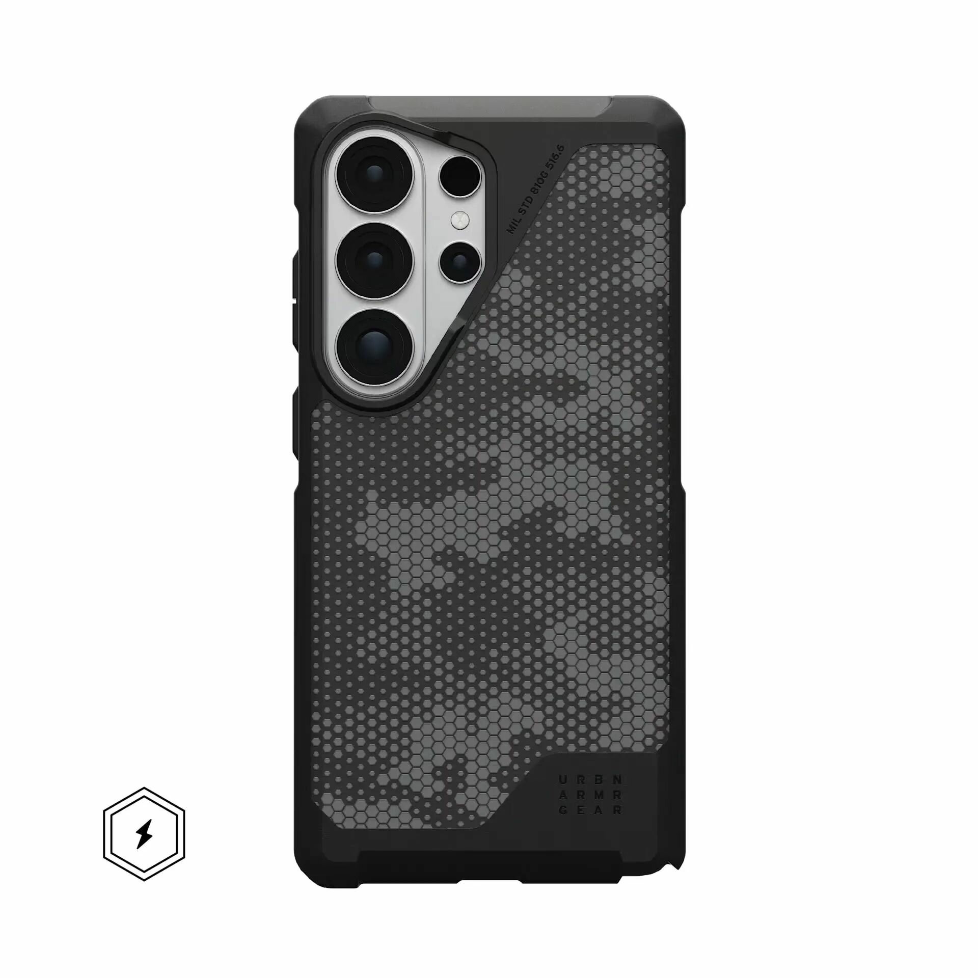Чехол Uag Metropolis LT ткань Samsung Galaxy S26 Ultra совместим с MagSafe, цвет камуфляж графит (Micro Hex Camo Graphite)