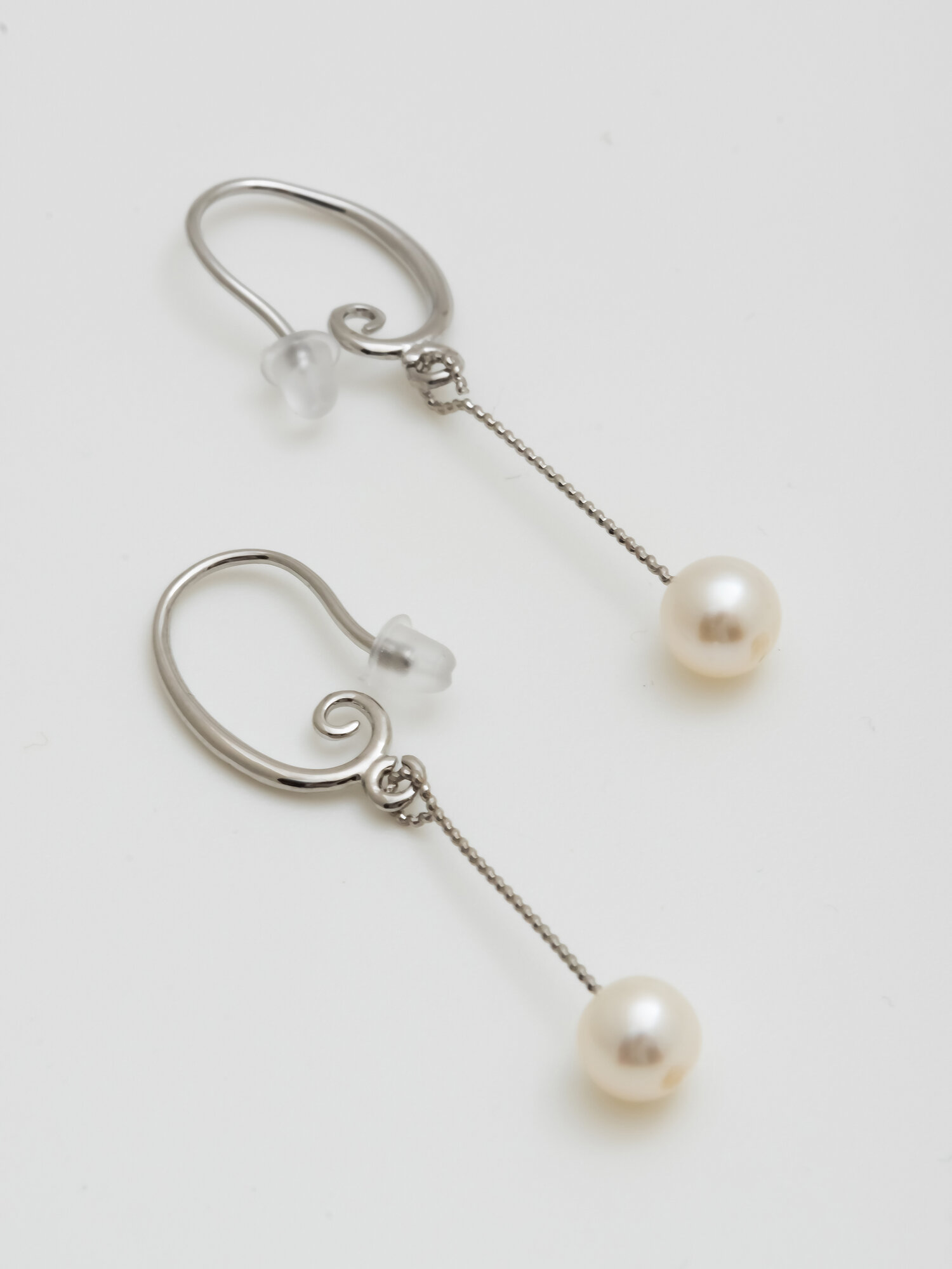 Серьги с подвесками, жемчуг культивированный