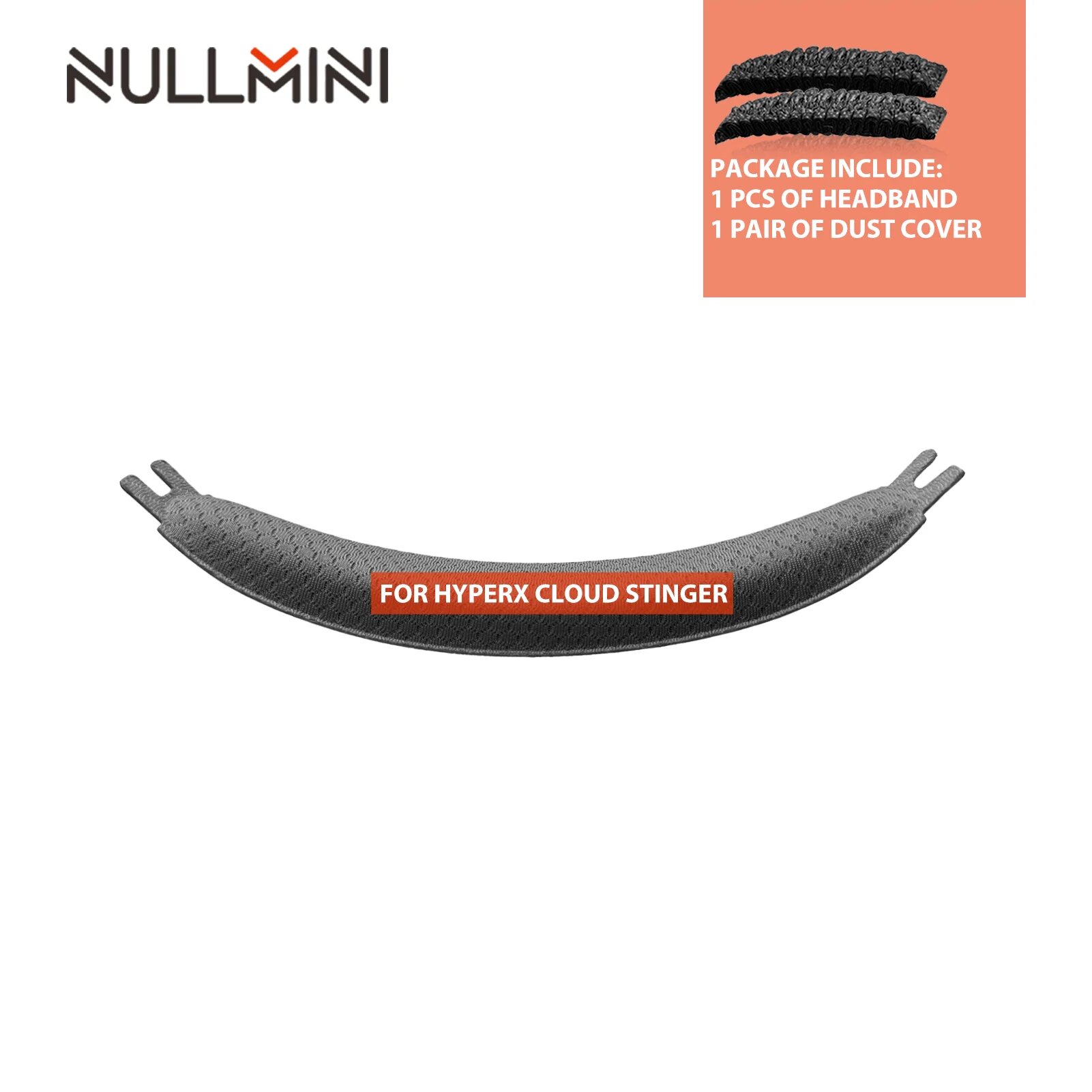 Сменные амбушюры Nullmini для наушников HyperX Cloud Stinger, охлаждающие гелевые амбушюры для ушей, амбушюры, повязка на голову