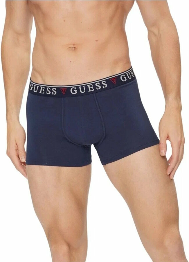Трусы GUESS HERO, комплект из 3 шт., размер L, синий — фото 1