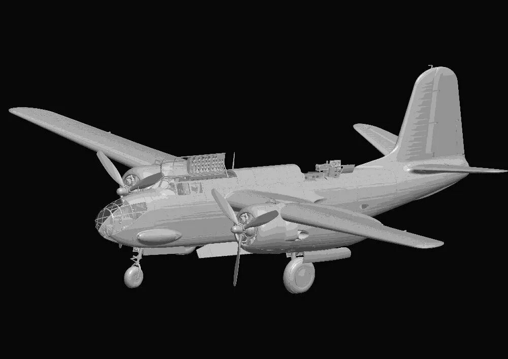 HK Model 01F015 1/48 DB-7B Boston III Тип А Средний бомбардировщик Набор модели самолета для сборки из пластика — фото 1