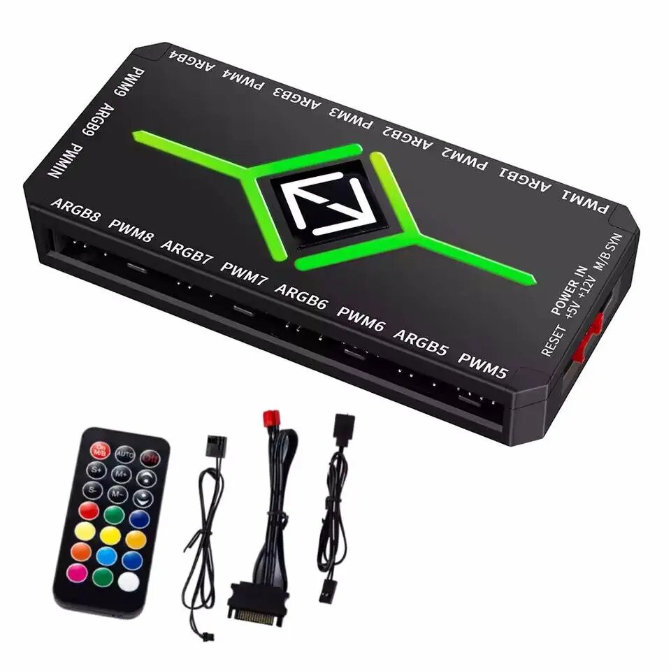 ARGB контроллер для вентиляторов 3-в-1 black