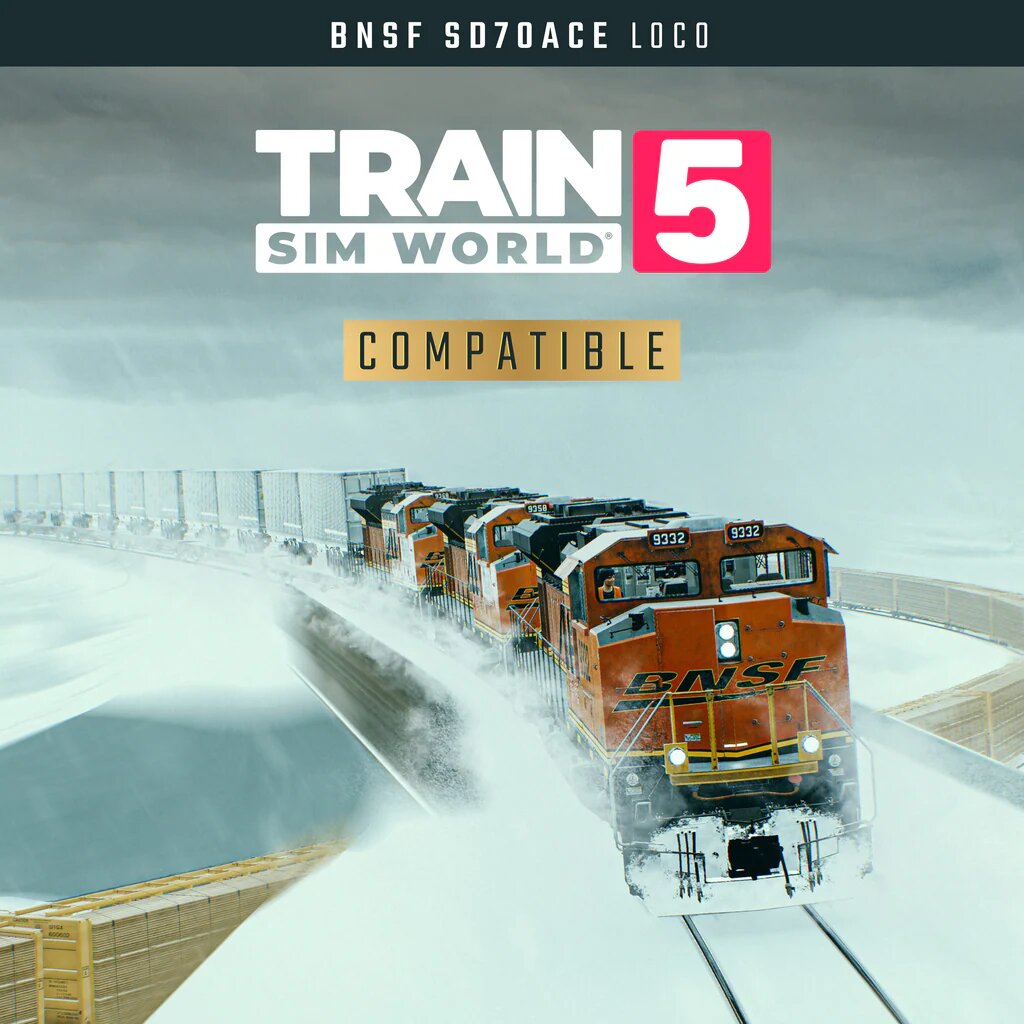Дополнение Train Sim World 5: BNSF SD70ACe Add-On, цифровое издание PlayStation 4 и PlayStation 5, регион Индия / код пополнения баланса