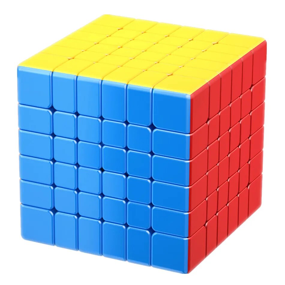 Новый кубик Рубика MoYu 6x6 V2 61 мм, магнитная версия Meilong 6x6, профессиональная 6x6 Stickerless