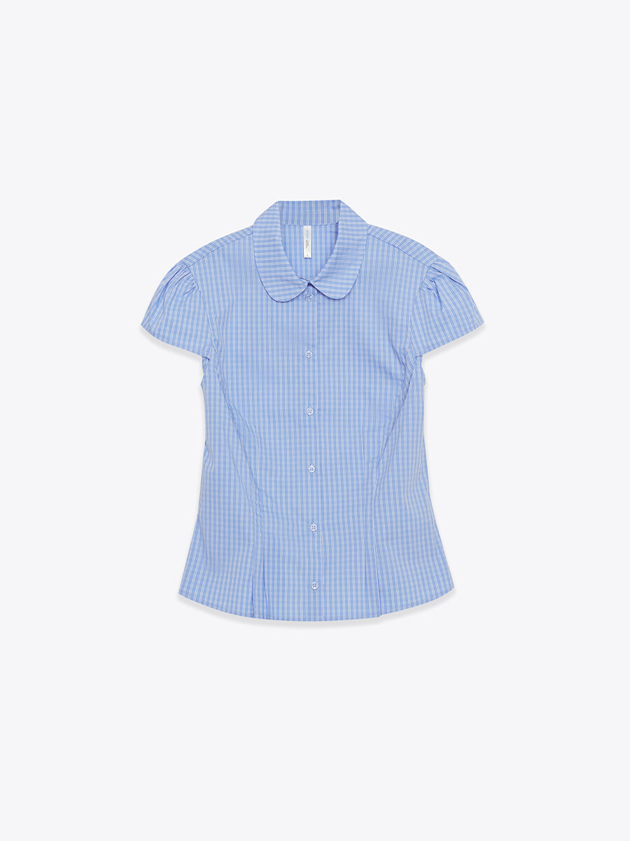 Рубашка приталенная хлопковая с рукавами-крылышками