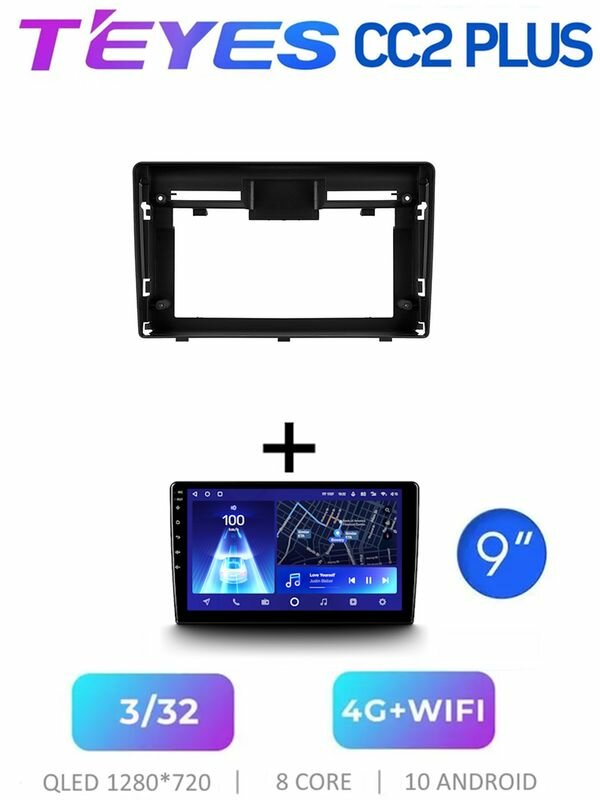 Магнитола 9" Teyes CC2 Plus 3/32 Gb для Hyundai Venue 2019-2020