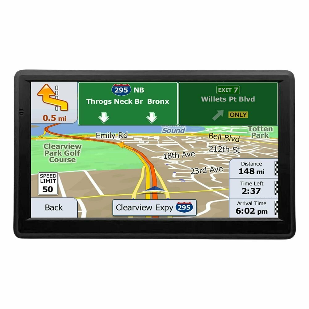 GPS-навигатор автомобильный 7 дюймов с высоким разрешением, 8 ГБ, для грузовиков и легковых автомобилей