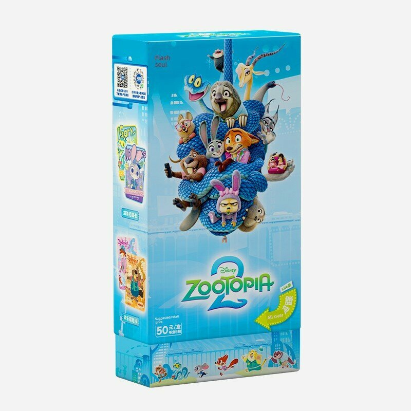Официальный мерч Disney: Зоополис 2 Full Circle Lite Edition, набор из 5 упаковок (25 карточек)