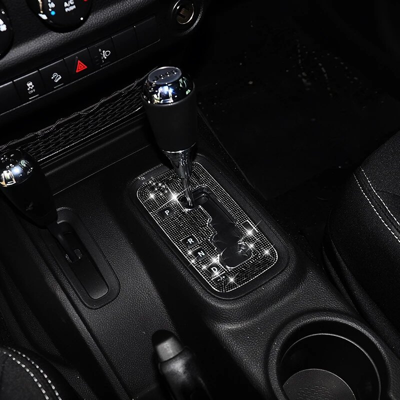 Шикарная прозрачная автомобильная коробка переключения передач, отделка, наклейка, Black, Черный