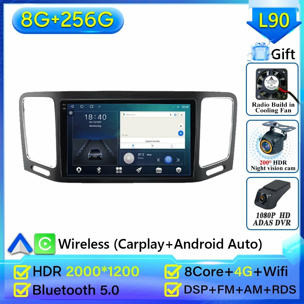 Android автомагнитола для VW Sharan/SEAT Alhambra 7N 2010-2022, 8G+256G, 2K