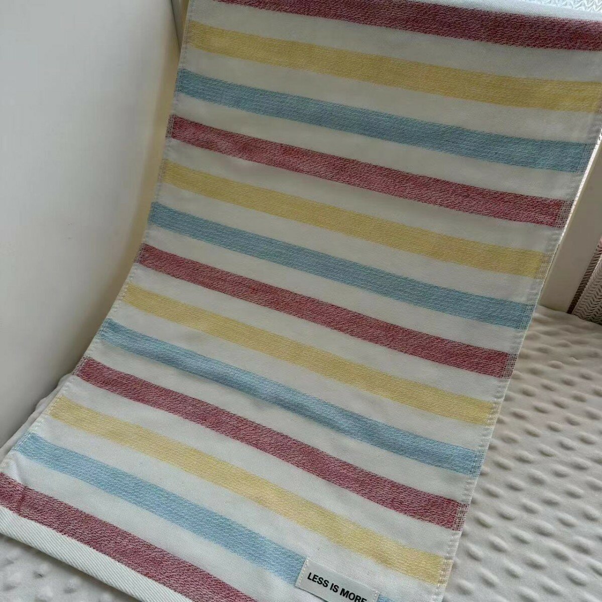 Детское хлопковое полотенце-тапочка, 70x140 см прямоугольник, мягкая впитывающая для школьников