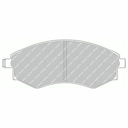 Комплект передних тормозных колодок HYUNDAI COUPE, LANTRA I, II, SONATA II, SONATA III, KIA JOICE, INFINITI G20, DAEWOO REXTON, NISSAN 2 Ferodo FDB600
