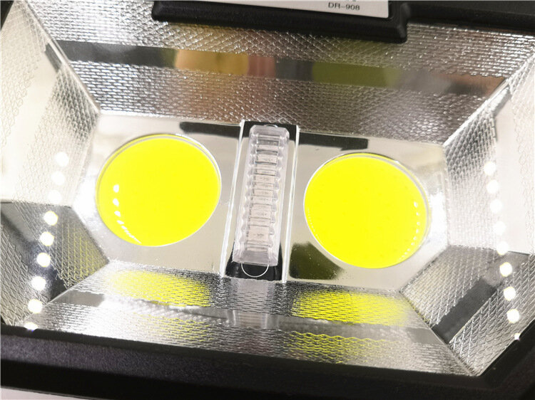 LED портативный перезаряжаемый фонарь для кемпинга с USB-зарядкой и 2x18650 батареями, подходит для дома и открытого