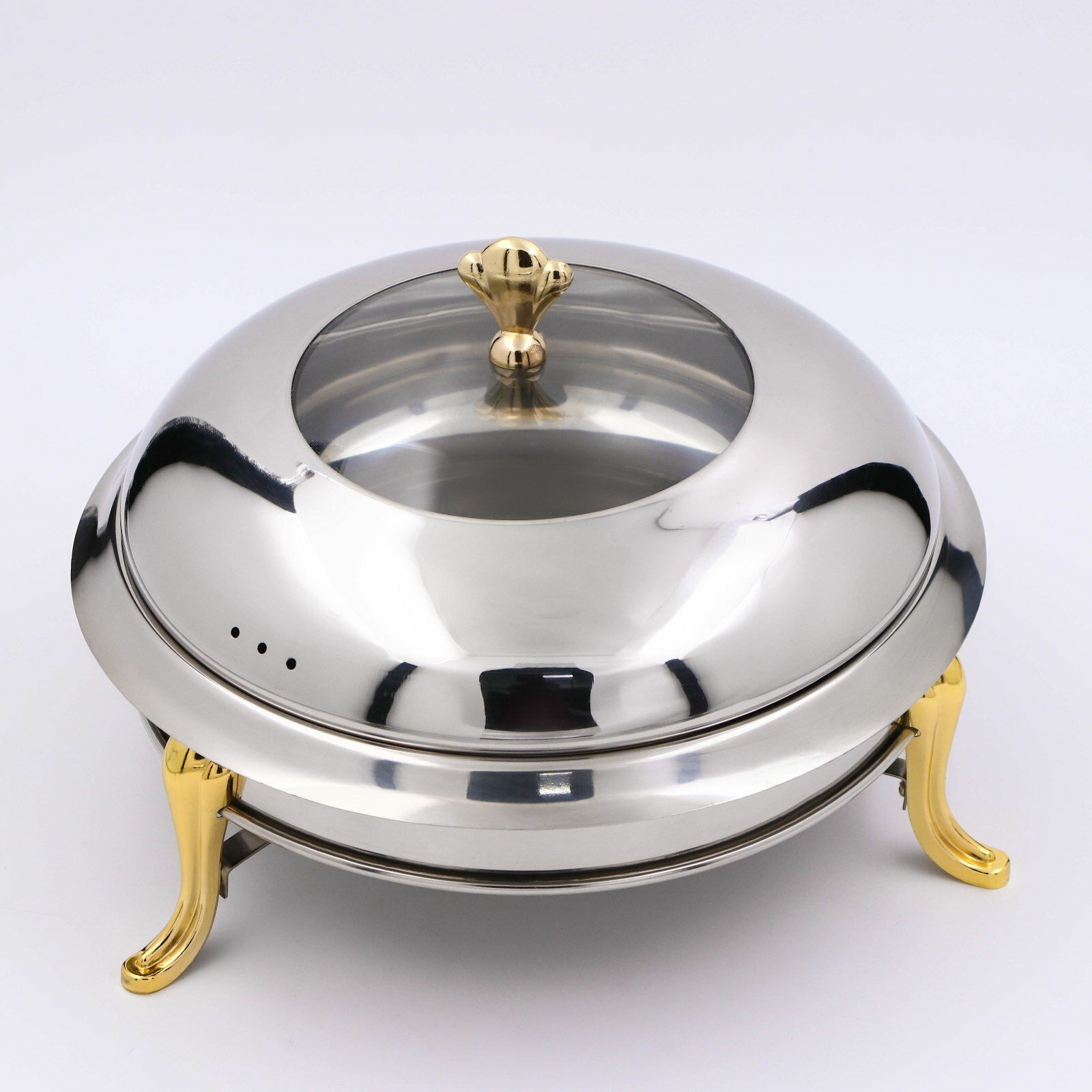 Мармит, 31x23 см, на подставке для подогрева, с крышкой, нержавеющая сталь