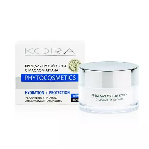 Кора Увлажнение кожи Крем для сухой кожи с маслом аргана 50 мл