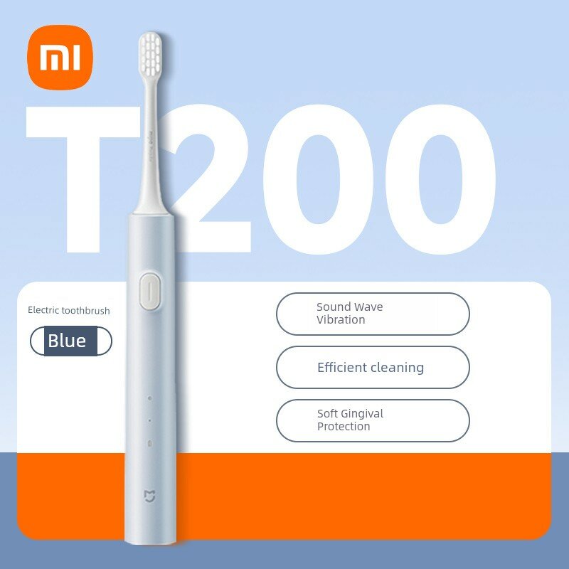 Электрическая зубная щетка Xiaomi для взрослых T 200m Sonic, автоматическая, с мягкой щетиной, набор для студентов и