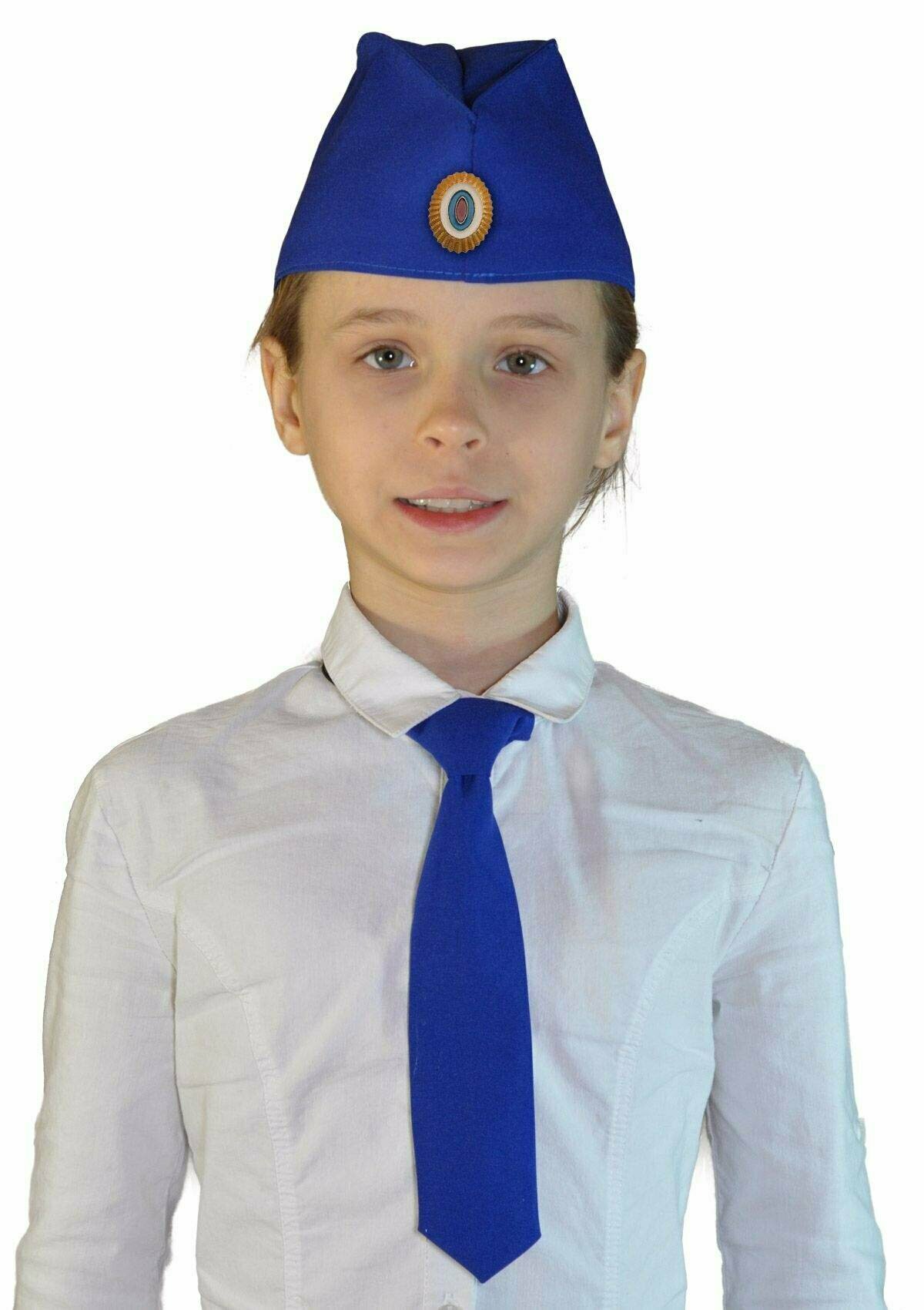 Галстук синий детский кв-галс 20298