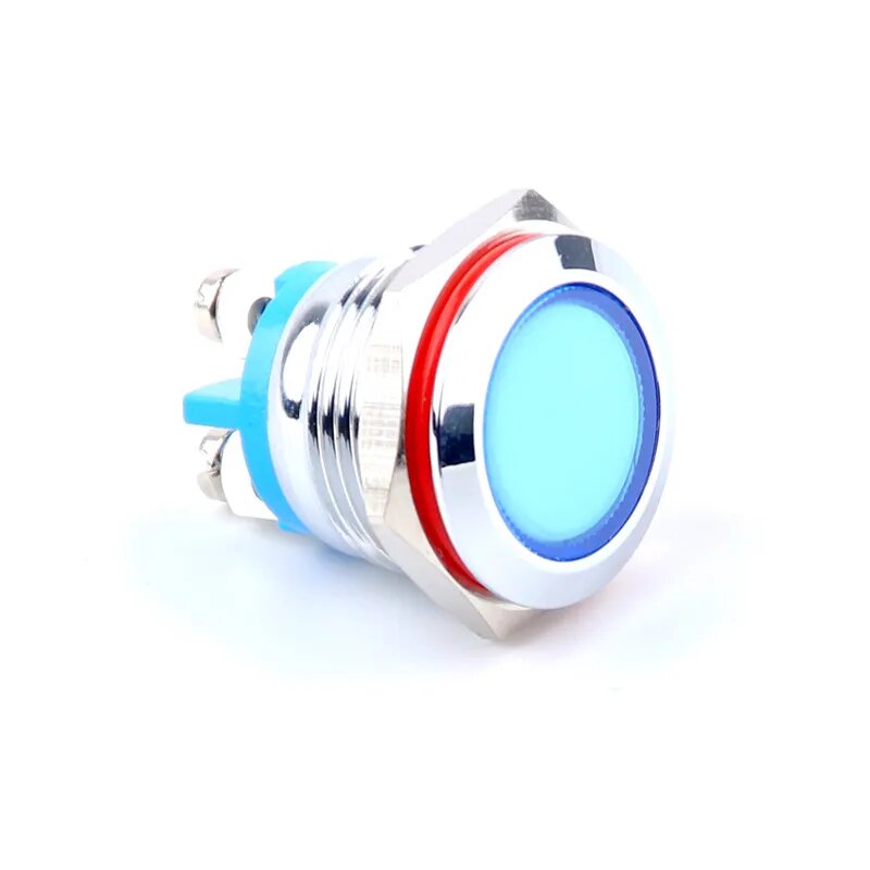 LED синий индикатор, 110-220V, pin