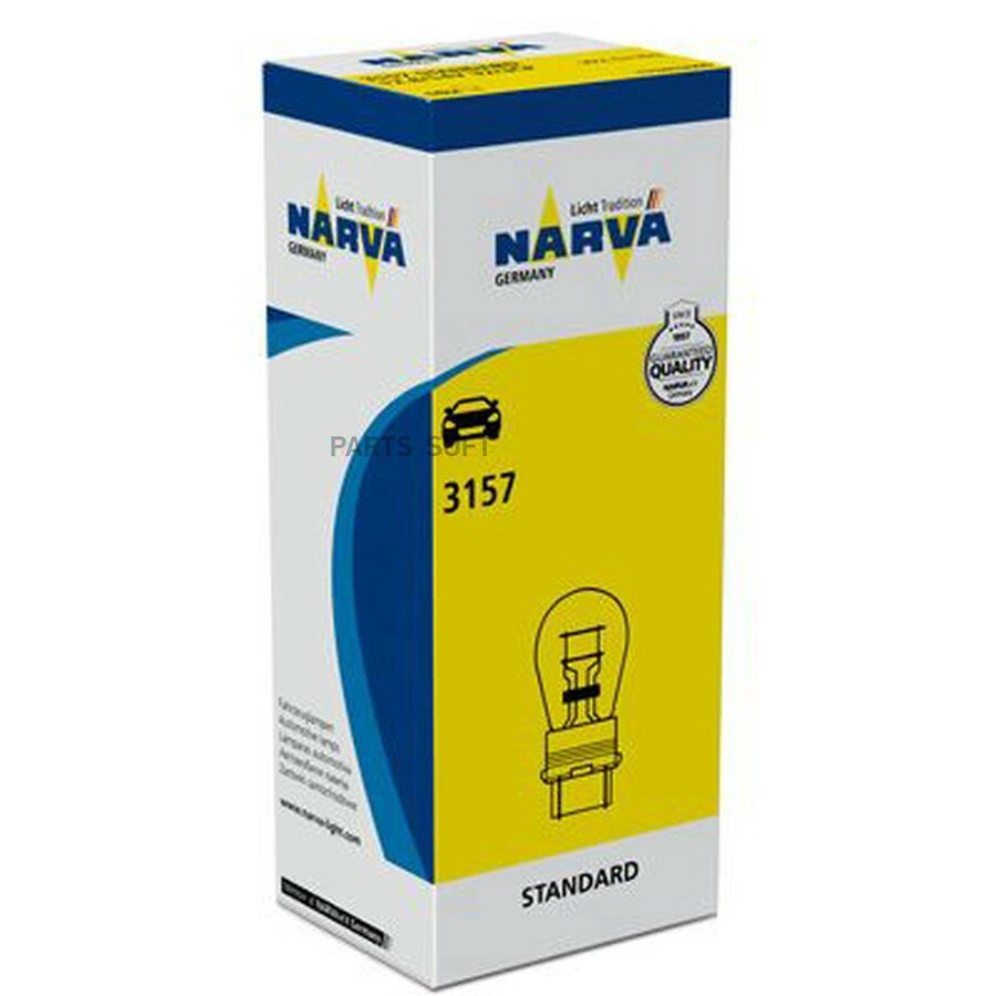 Лампа подсветки P27/7W 12V 27/7W "NARVA" NARVA 179453000 | цена за 1 шт