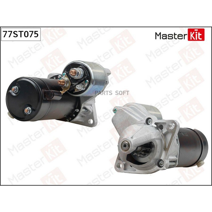 77ST075 MASTERKIT Стартер 1.0kw TOYOTA Corolla, Auris, Avensis, RAV4, Celica (1ZZ/3ZZ/4ZZ-) '00-12 MASTERKIT 77ST075 | цена за 1 шт