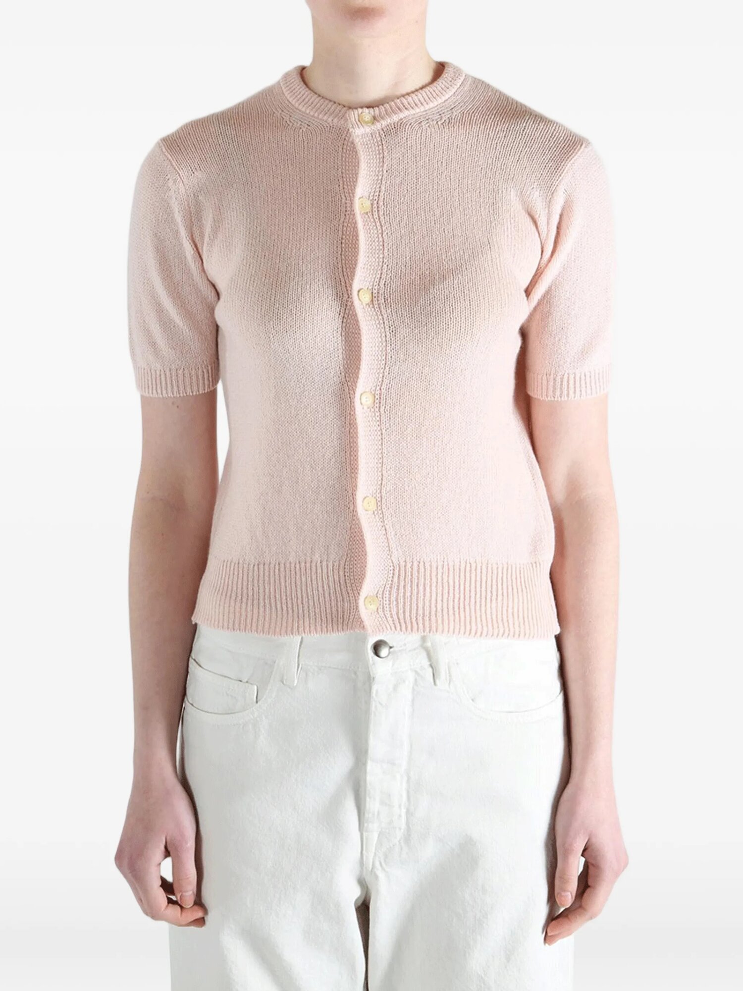 Кардиган AURALEE Button short-sleeve cardigan, размер 44 — фото 1