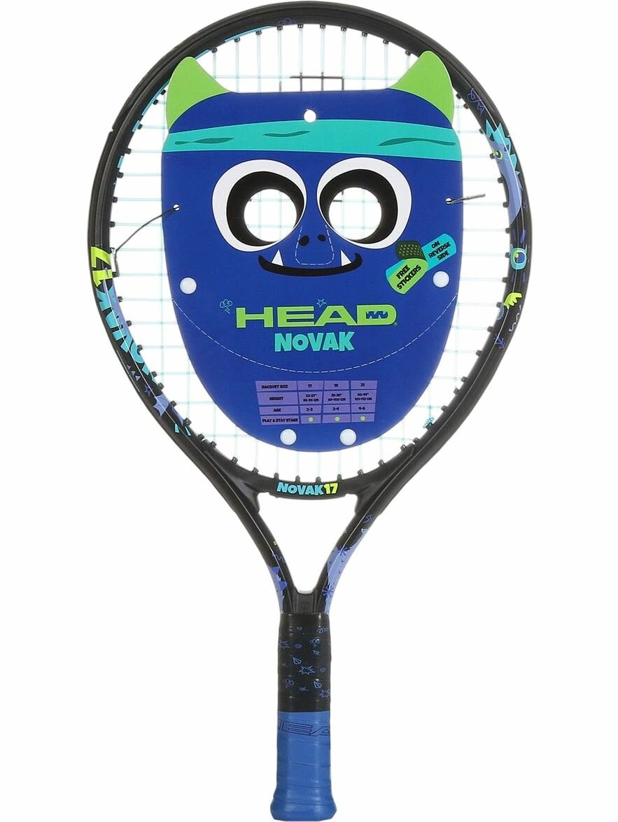 Ракетка Head Novak 17 черный Композитный материал 235044SC05