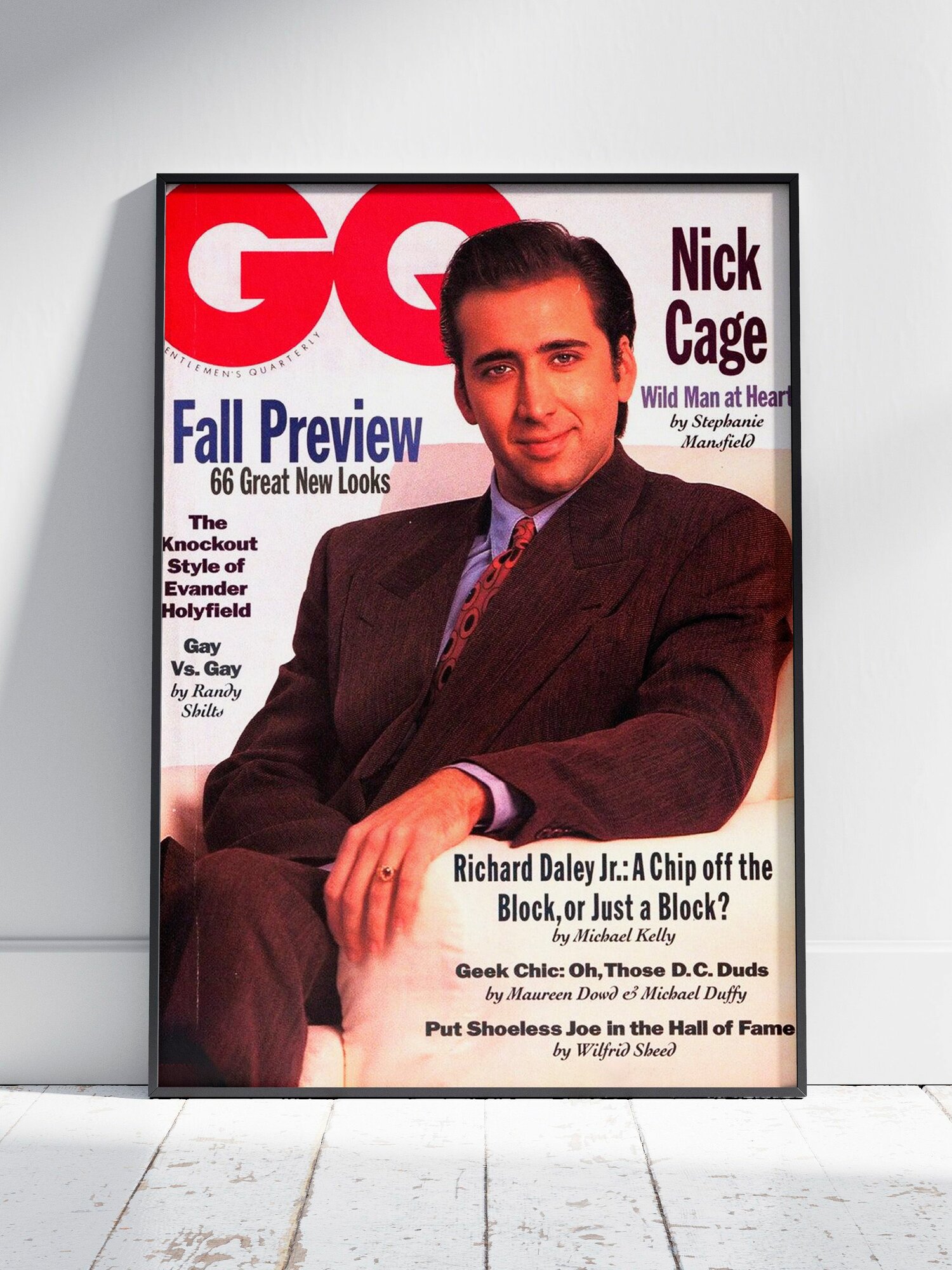 Плакат на стену для интерьера Николас Кейдж (Nicolas Cage 7) - Постер по актеру фильма, кино, сериала формата A4 (21x30 см)