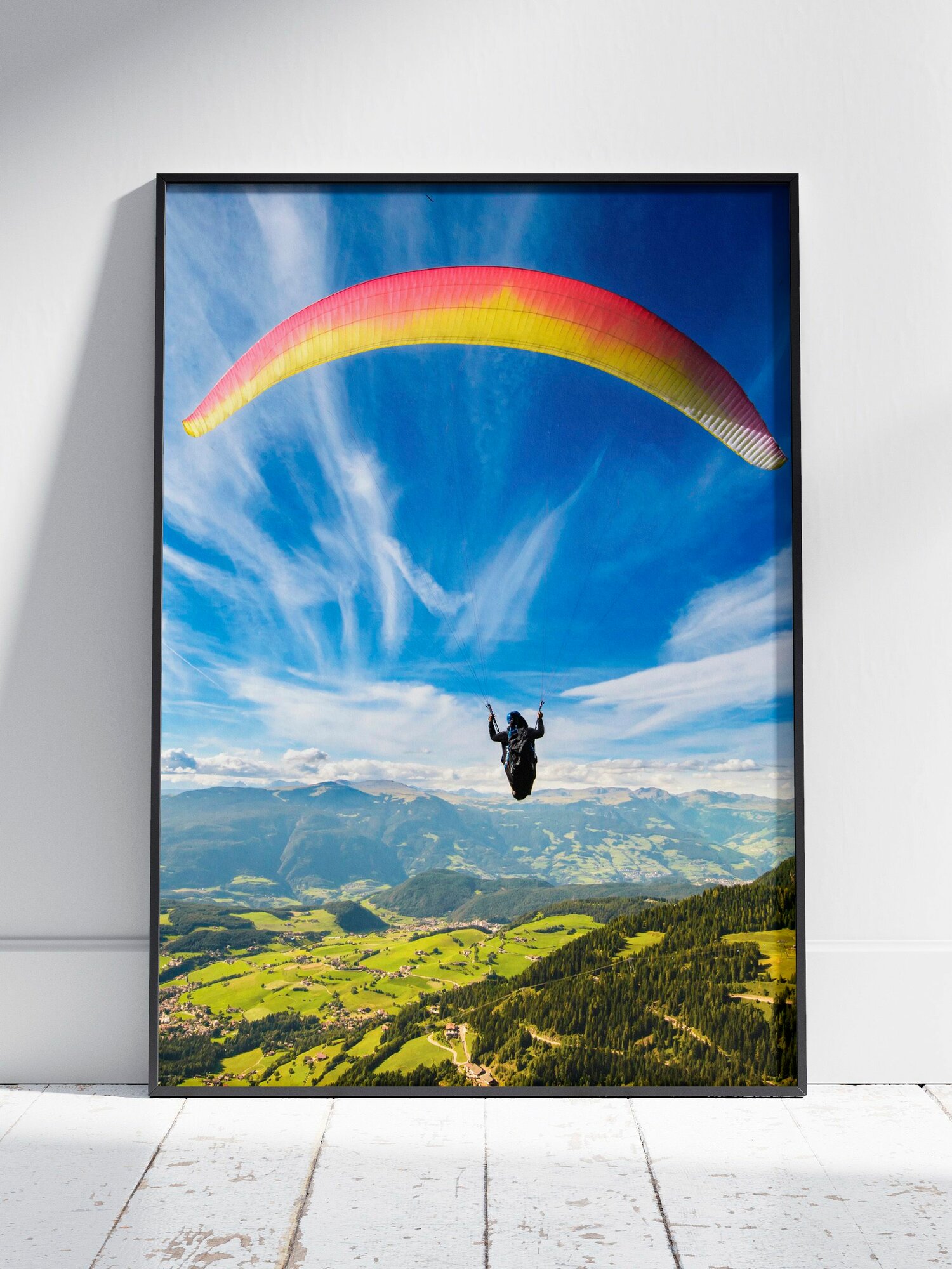 Плакат на стену для интерьера Транспорт и техника (Параплан - Paraglider 6) - Постер по машине формата A4 (21x30 см)