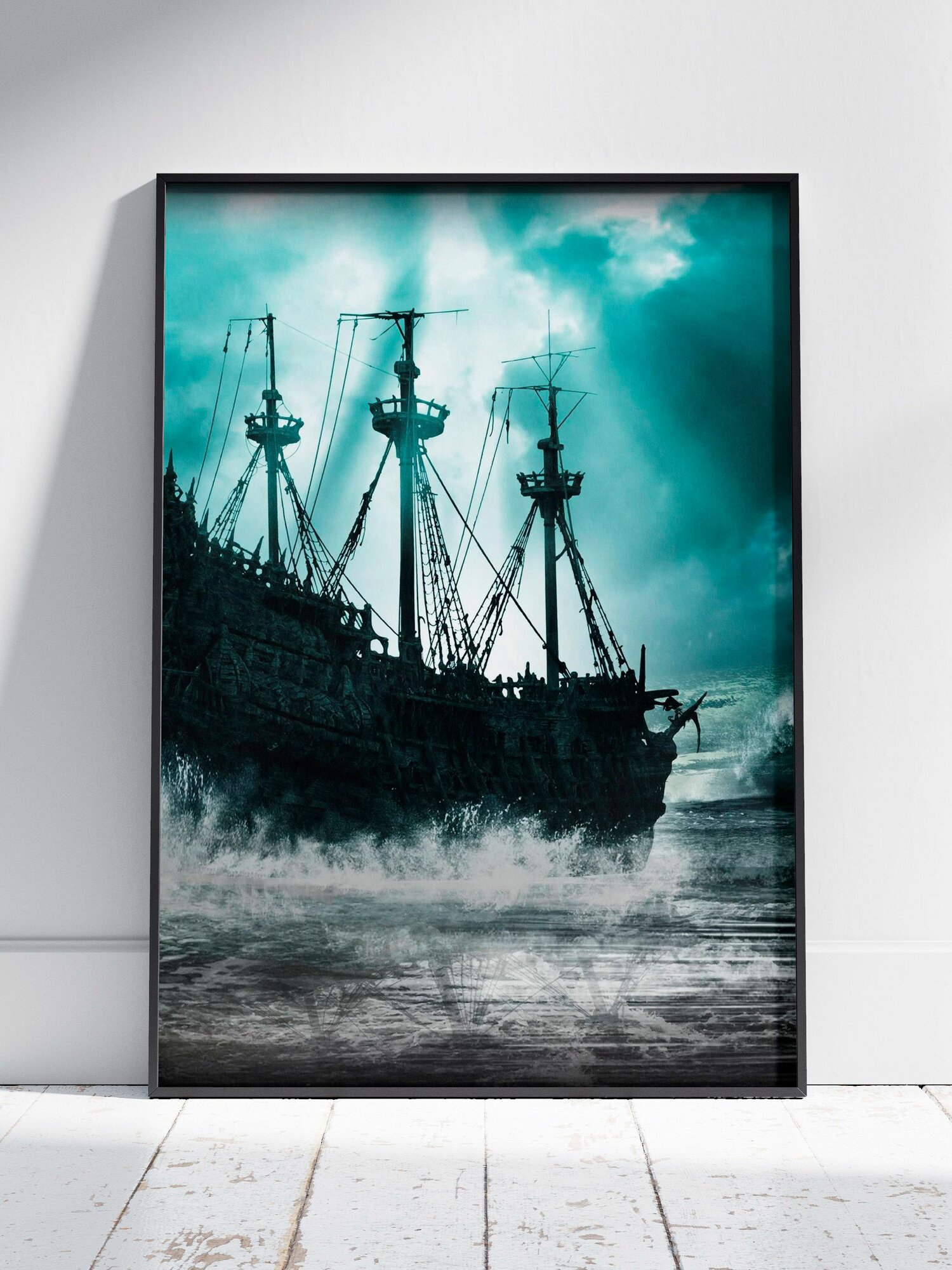 Плакат на стену для интерьера Транспорт и техника (Летучий Голландец - The Flying Dutchman 2) - Постер по машине формата A4 (21x30 см)
