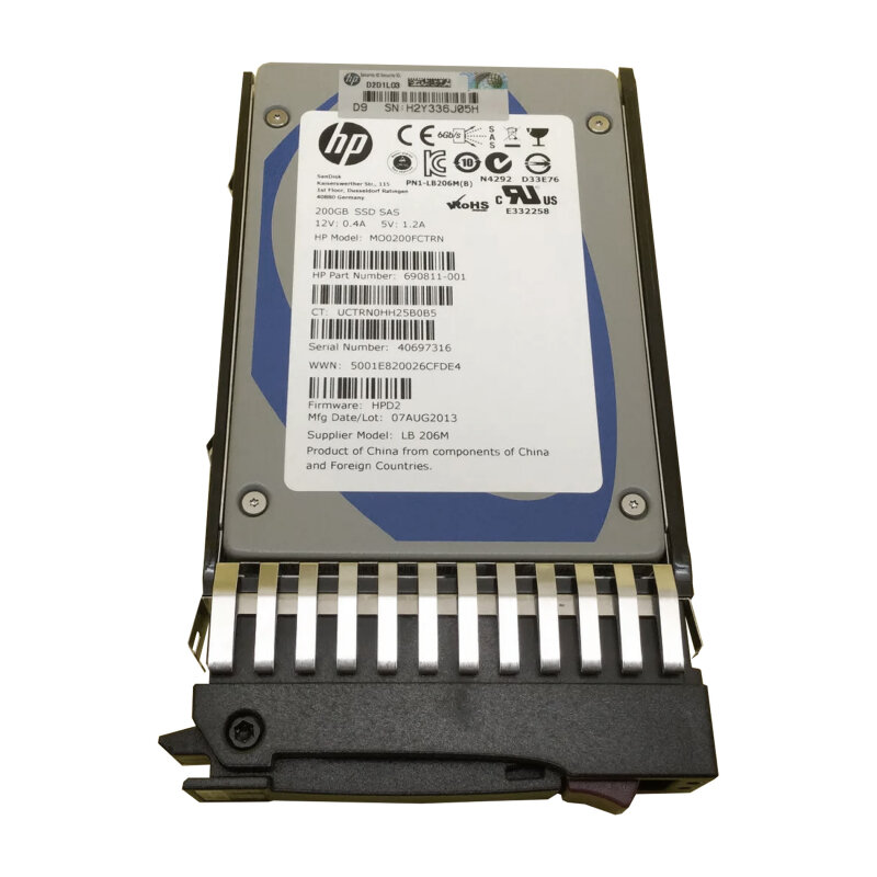 Жесткий диск HP MSA 717876-001 200Gb SAS 2,5" SSD