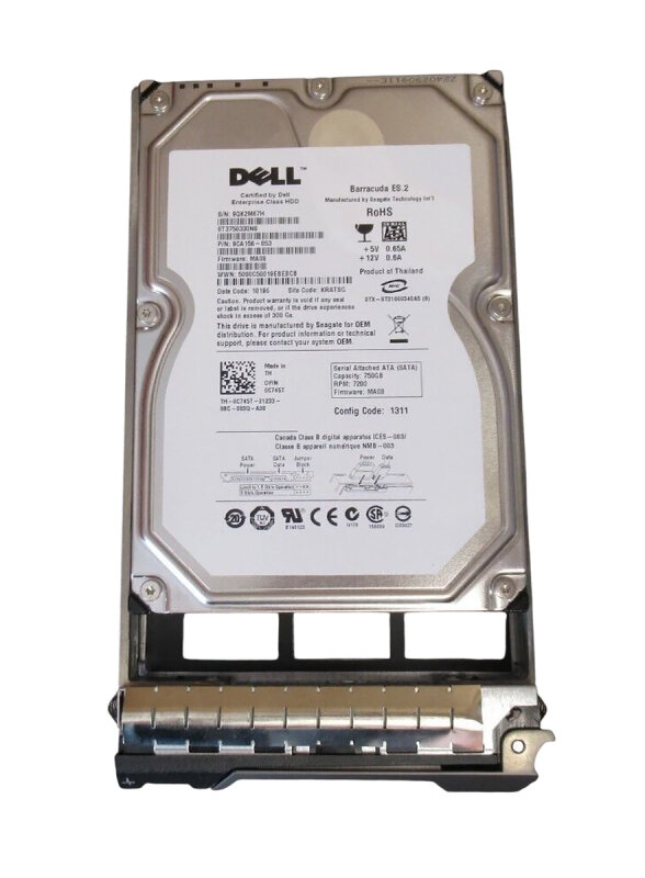 Жесткий диск Dell 750Gb 7200 SATAII 3.5" HDD 0C745T