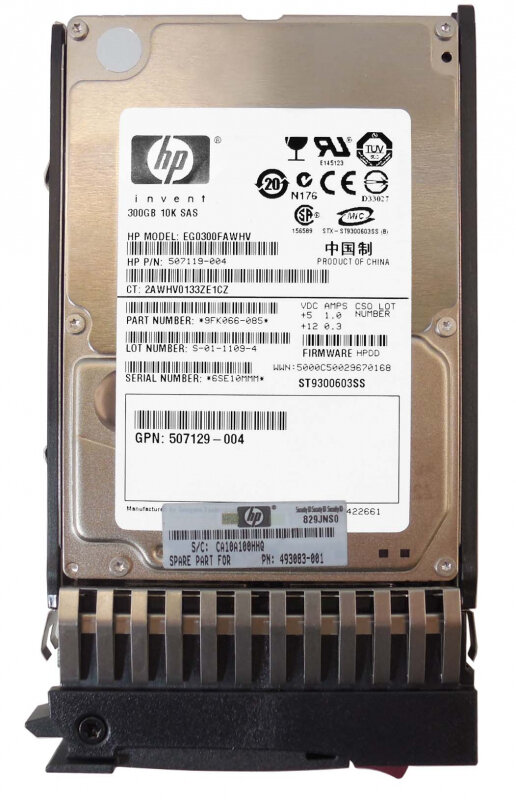 Жесткий диск HP 300Gb 10000 SAS 2.5" HDD 625271-001
