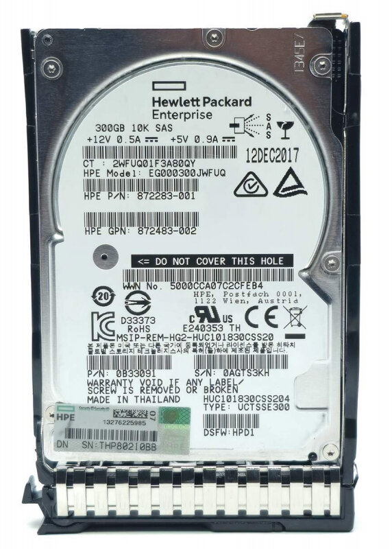 Жесткий диск HP 872283-001 300Gb SAS 2,5" HDD