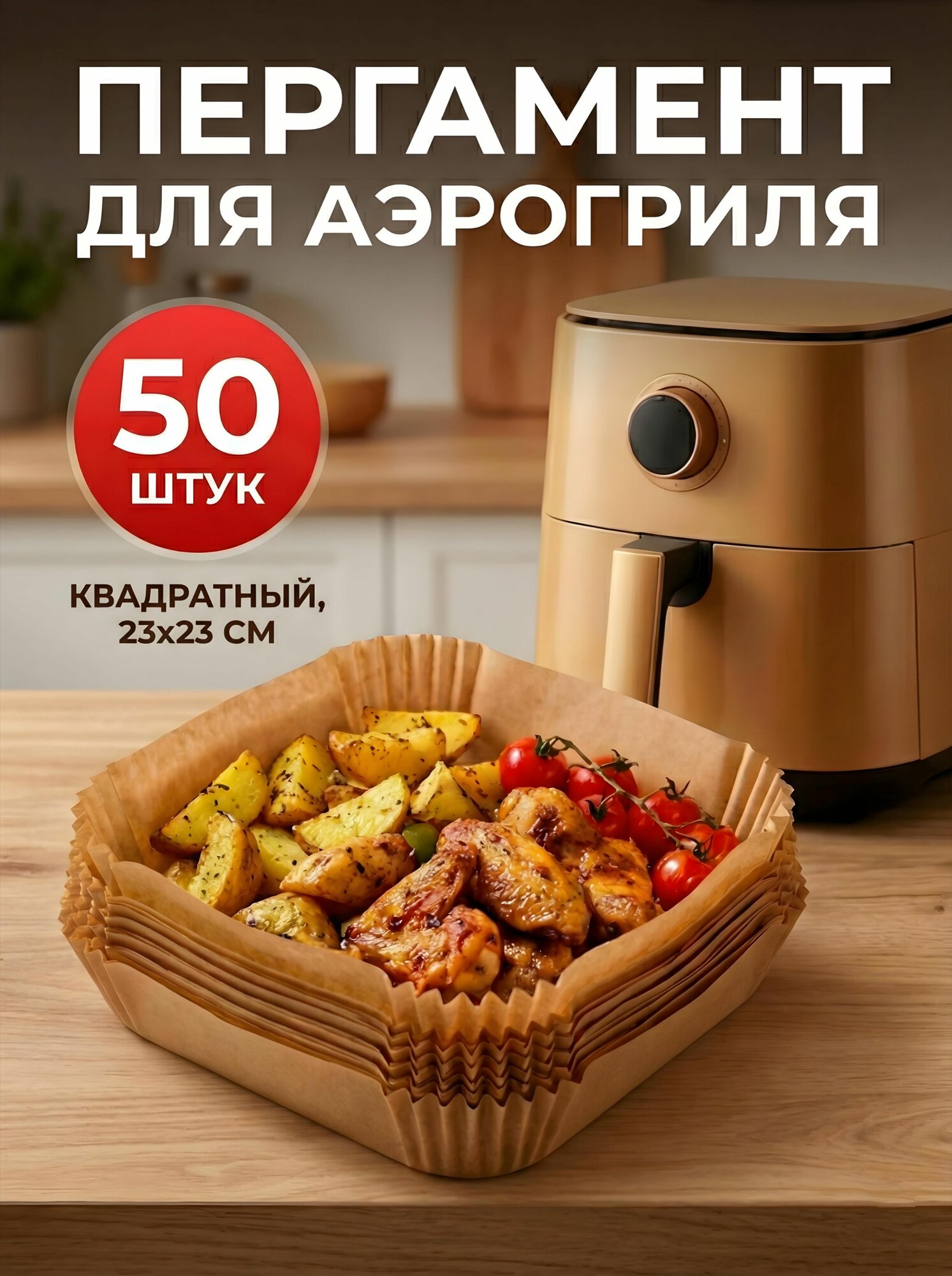 Форма для запекания, Квадратная, 20 см x 20 см, 50 шт для духовки для выпечки для запеканки