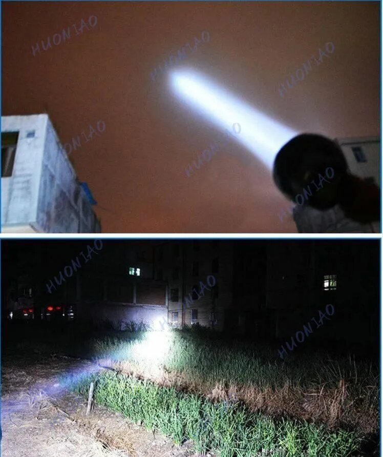 Фонарь ручной JUJINGYANG, 55 Вт, дальность 3000 м, 12/24 В, с клипсами для аккумулятора, IPX3, водонепроницаемый — фото 1