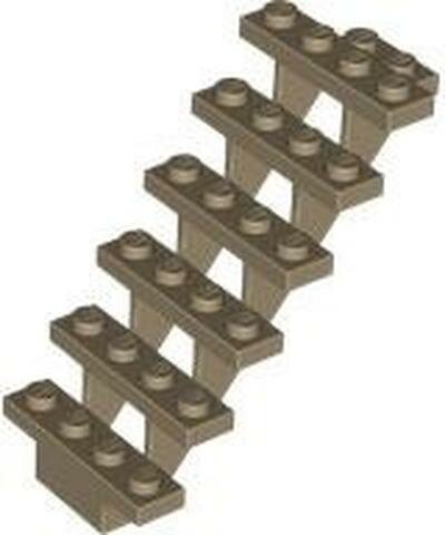 Деталь Lego 30134 Stairs 7 x 4 x 6 Straight Open