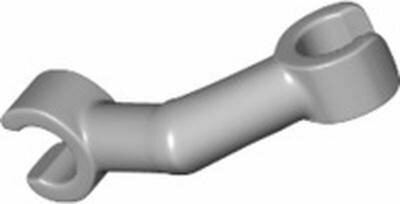 Деталь Lego 93061 Arm Skeleton, Bent with Clips at 90 degrees (Vertical Grip)