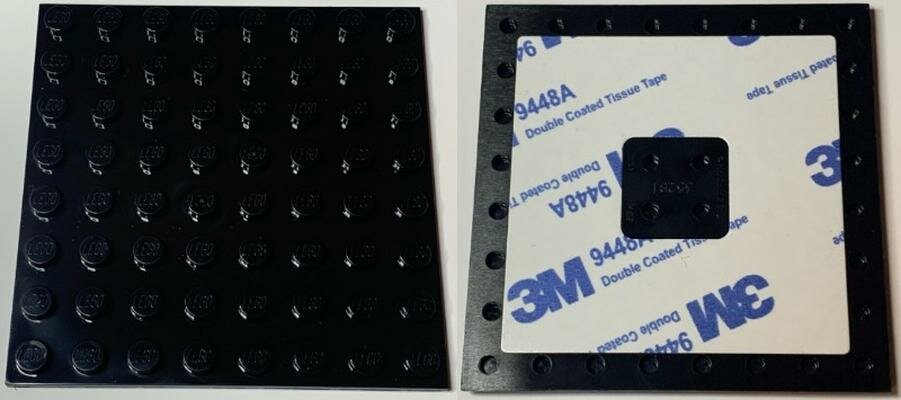 Деталь Lego 79759c01 Plate, Modified 8 x 8 with Double-Sided Adhesive Tape on Back