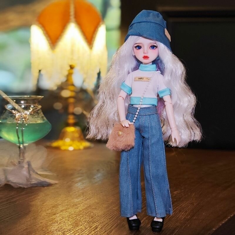 6 BJD кукла с шарнирами, 30 см, для девочек, набор с одеждой и аксессуарами