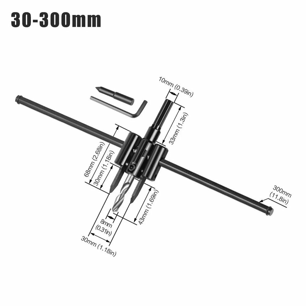 Фигурная фреза для дерева 300 мм. Хвостовик 10 мм. Галтельная насадная для столярных работ