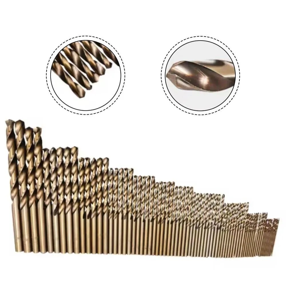 Наборы свёрл, 74 шт, наборы свёрл из быстрорежущей стали, аксессуары для сверления металла, камня и дерева